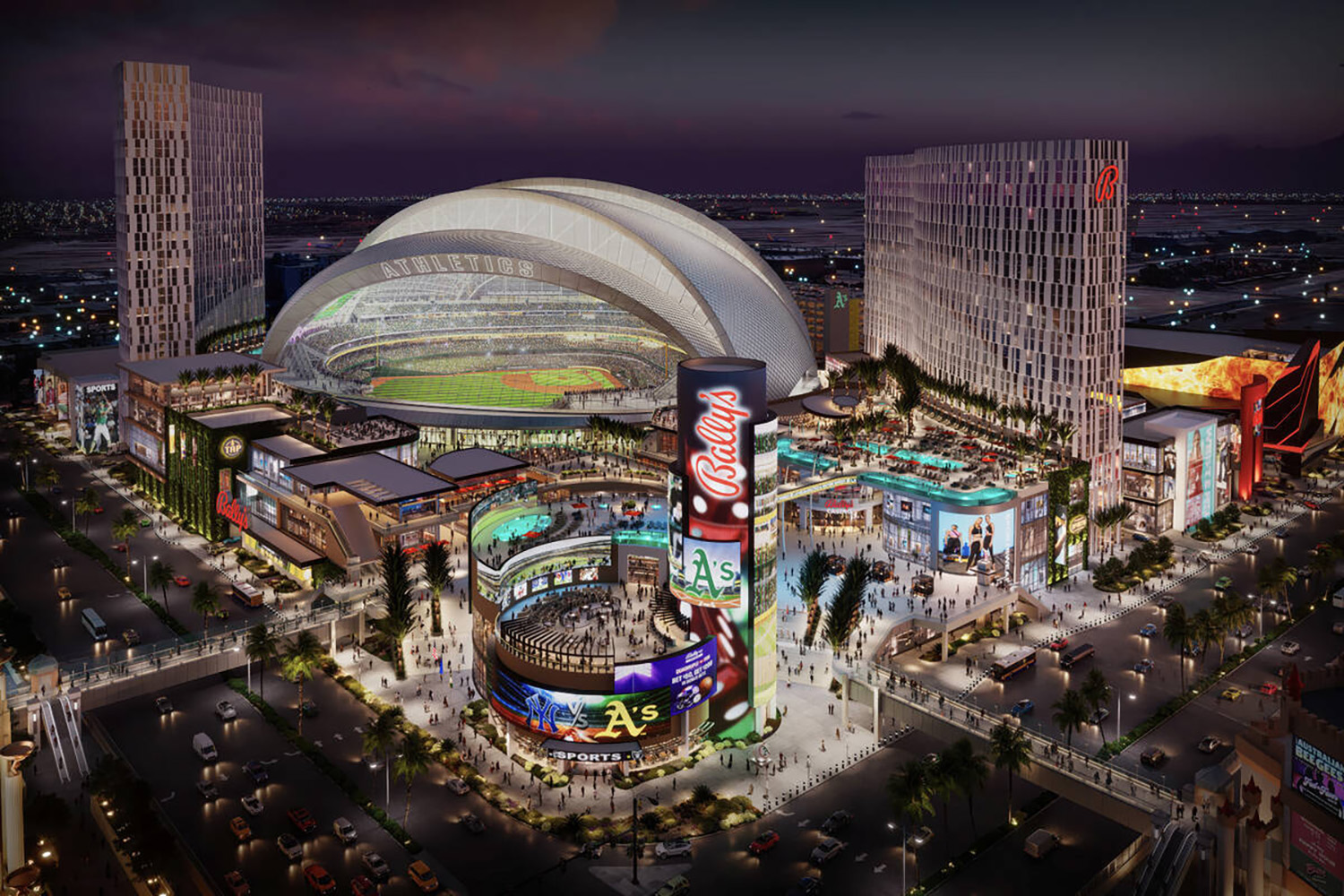 Bally’s announces plans for new Athletics ballpark development ...